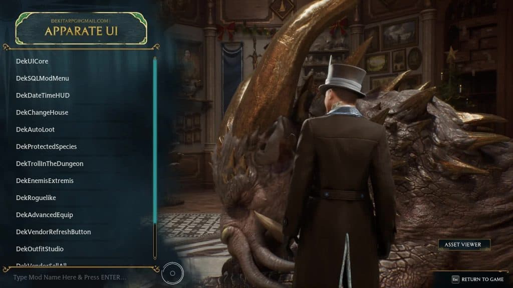 Apparate UI | Hogwarts Legacy Mod