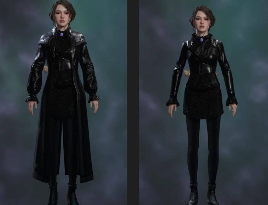 Dark Arts Ensemble with skirt | Hogwarts Legacy Mod