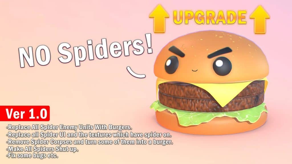 No Spiders _ Replace Spider to burger - Arachnophobia MOD | Hogwarts ...