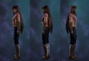 Tifa Simple Hair Style | Hogwarts Legacy Mod
